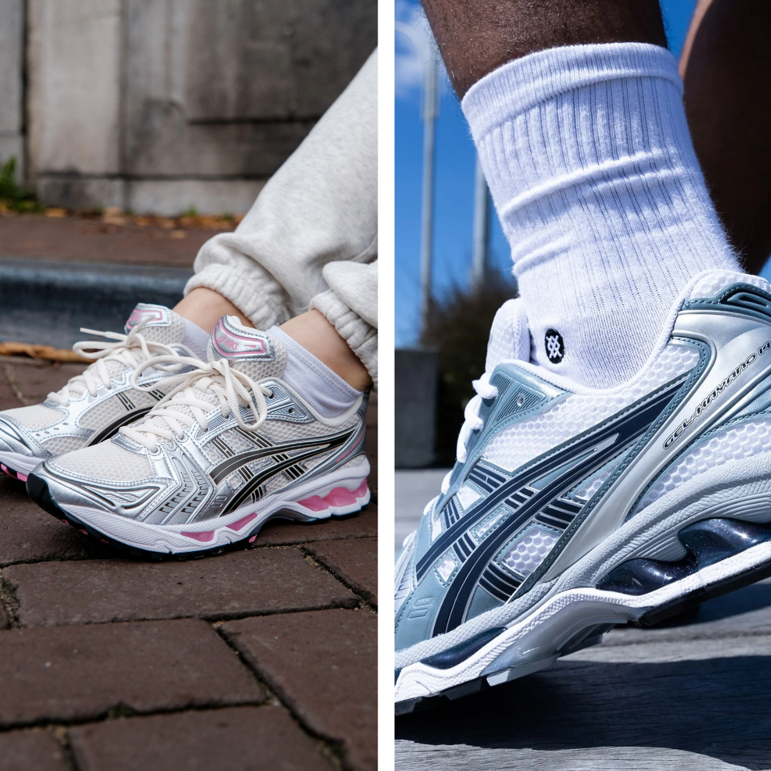 ASICS Gel-Kayano 14 Fjord Grey VS ASICS Gel-Kayano 14 Cream Sweet Pink