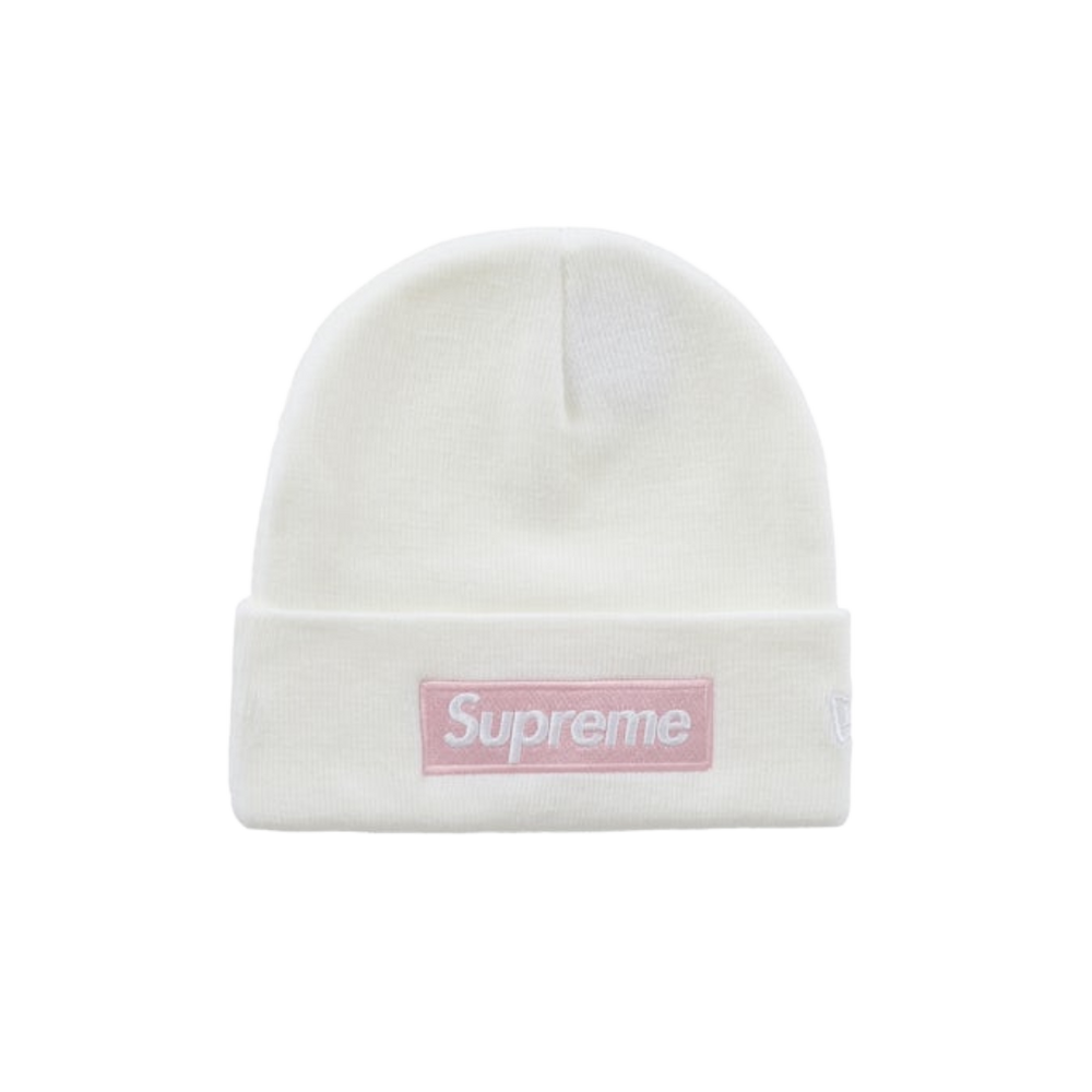 Supreme New Era Box Logo Beanie (FW25) White